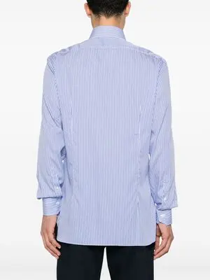 BARBA NAPOLI Striped Shirt - Blue
