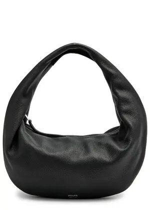 Khaite Olivia Medium Leather Top Handle Bag - Black