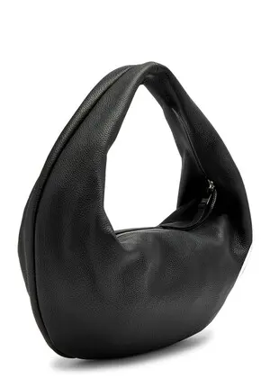 Khaite Olivia Medium Leather Top Handle Bag - Black