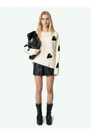 Zadig&Voltaire Markus Cashmere Sweater - Neutral / White