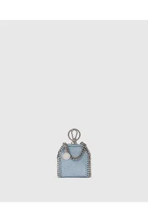 Stella McCartney Falabella Airpods Case Keyring Blue
