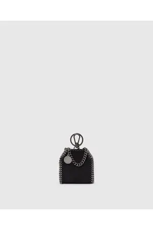 Stella McCartney Falabella Airpods Case Keyring - Black