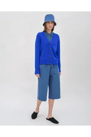 Rosetta Getty Mercerized Wool Cashmere Cardigan