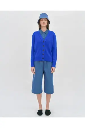 Rosetta Getty Mercerized Wool Cashmere Cardigan