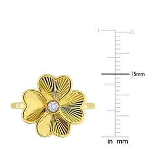 JULIANNA B. 10k Diamond Flower Ring