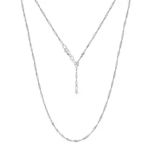 DONATELLO GIAN Sterling Adjustable Singapore Chain
