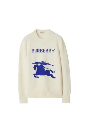 Burberry Ekd Wool Cashmere Sweater - Off White