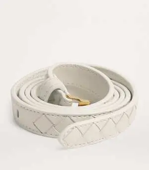 Bottega Veneta Woven Lambskin Thin Watch Belt