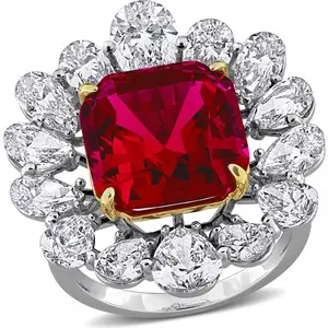 JULIANNA B. Lab-created And Lab Grown Diamond Ring - Ruby