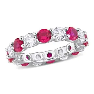JULIANNA B. Lab-created Gemstone Eternity Ring - Ruby