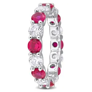 JULIANNA B. Lab-created Gemstone Eternity Ring - Ruby