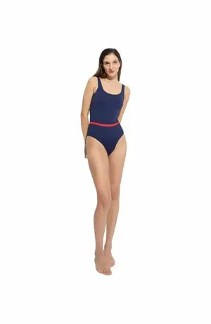 Vilebrequin Solid One-piece Swimsuit X Ines De La Fressange - Bleu Marine