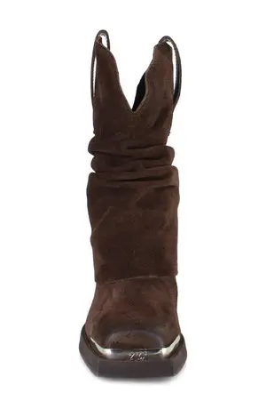 ZIGI Marina Western Boot - Brown Suede