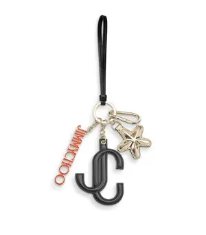 JIMMY CHOO Jimmy Choo Logo Bag Charm Black