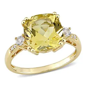 JULIANNA B. Gemstone And Diamond Ring - Citrine/yellow Gold
