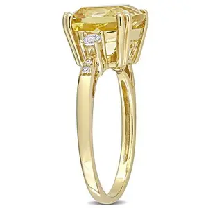 JULIANNA B. Gemstone And Diamond Ring - Citrine/yellow Gold