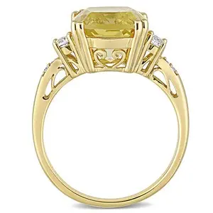 JULIANNA B. Gemstone And Diamond Ring - Citrine/yellow Gold