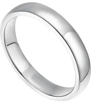 DONATELLO GIAN Sterling 4mm Wedding Band - Silver