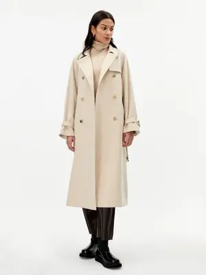 Gobi Cashmere Cashmere Double Breasted Trench Coat