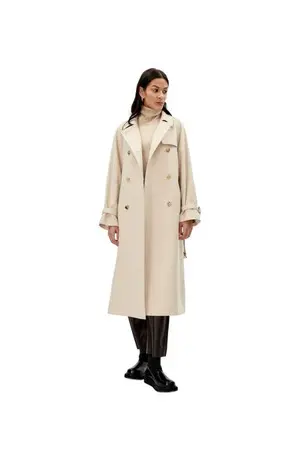 Gobi Cashmere Cashmere Double Breasted Trench Coat