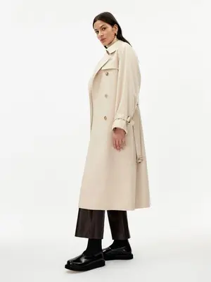 Gobi Cashmere Cashmere Double Breasted Trench Coat