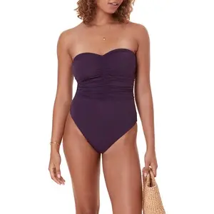 ANDIE Andie The Pana Strapless One-Piece Swimsuit Acai