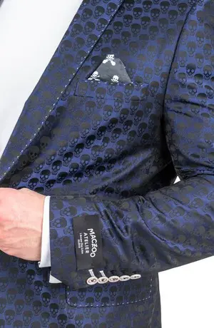 MACEOO Skull Patterned Blazer