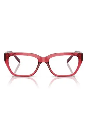 VOGUE 53mm Square Eyeglasses - Red