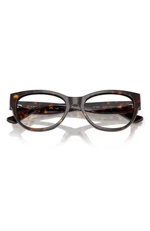 VOGUE 53mm Cat Eye Optical Glasses - Dark Havana