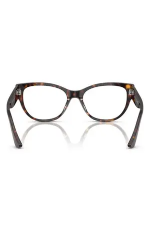 VOGUE 53mm Cat Eye Optical Glasses - Dark Havana