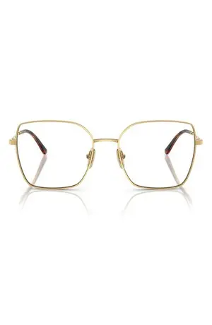 VOGUE 53mm Square Eyeglasses - Shiny Gold
