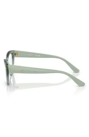 VOGUE 50mm Cat Eye Optical Glasses - Transparent Green