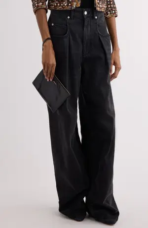 Isabel Marant Étoile Mino Leather Pouch - Black