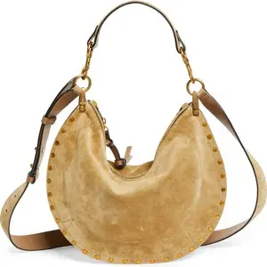 Isabel Marant Oskan Soft Zipped Shoulder Bag - Taupe