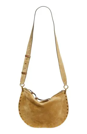 Isabel Marant Oskan Soft Zipped Shoulder Bag - Taupe