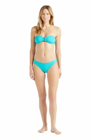 Vilebrequin Solid Sculpt Frise Bikini Bottom - Vert Disco