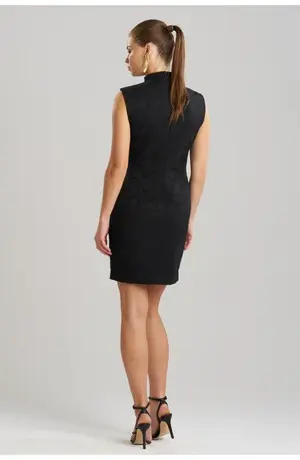 Natori Geo Texture Jacquard Sheath Dress
