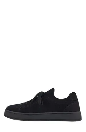 Gobi Cashmere Mercerized Wool Cashmere Knit Sneakers - Black