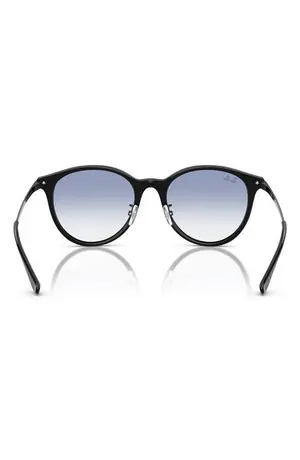 Ray-ban 55mm Round Frame Sunglasses - Black