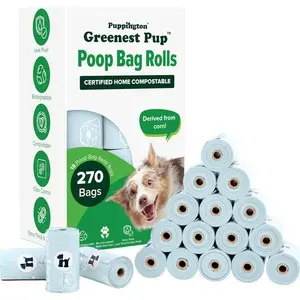 PUPPINGTON Greenest Pup Compostable Dog Waste Bags - Ice Blue