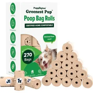 PUPPINGTON Greenest Pup Compostable Dog Waste Bags - Latte Beige