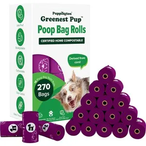 PUPPINGTON Greenest Pup Compostable Dog Waste Bags - Plum Wine