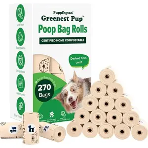 PUPPINGTON Greenest Pup Compostable Dog Waste Bags - Vanilla Cream