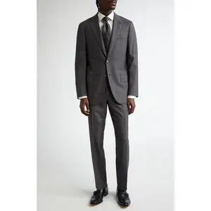 Isaia Sanita Plaid Wool Suit