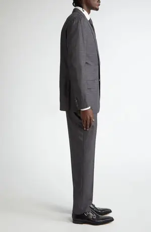 Isaia Sanita Plaid Wool Suit