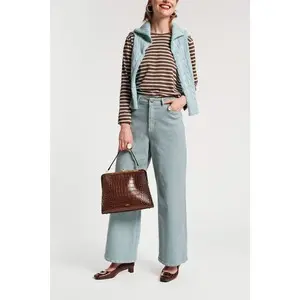 FRANCES VALENTINE Ace Jean Solid Stretch Denim French Blue
