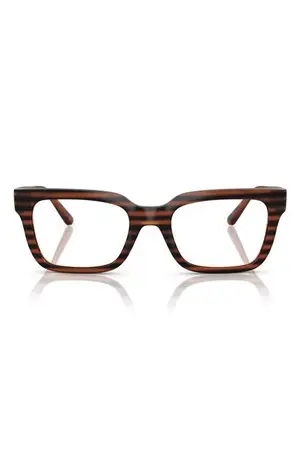VOGUE VOGUE 50mm Pillow Optical Glasses Brown Havana