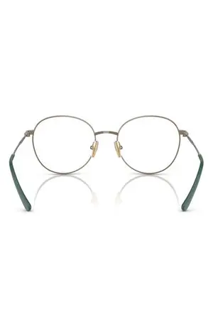 VOGUE 52mm Round Eyeglasses - Lite Brown