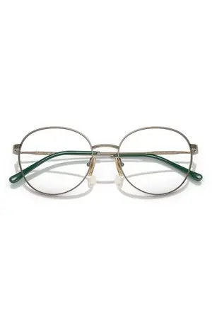 VOGUE 52mm Round Eyeglasses - Lite Brown