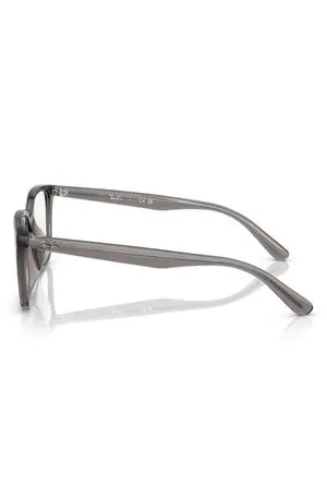Ray-ban 55mm Square Optical Glasses - Transparent Grey